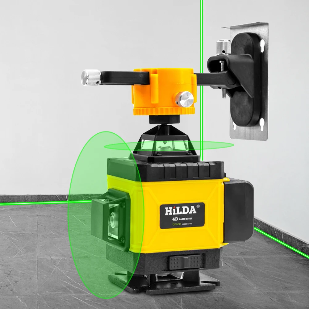 HILDA-4D-3D-Laser-Level-16-12-Lines-Self-Leveling-360-Horizontal-And ...