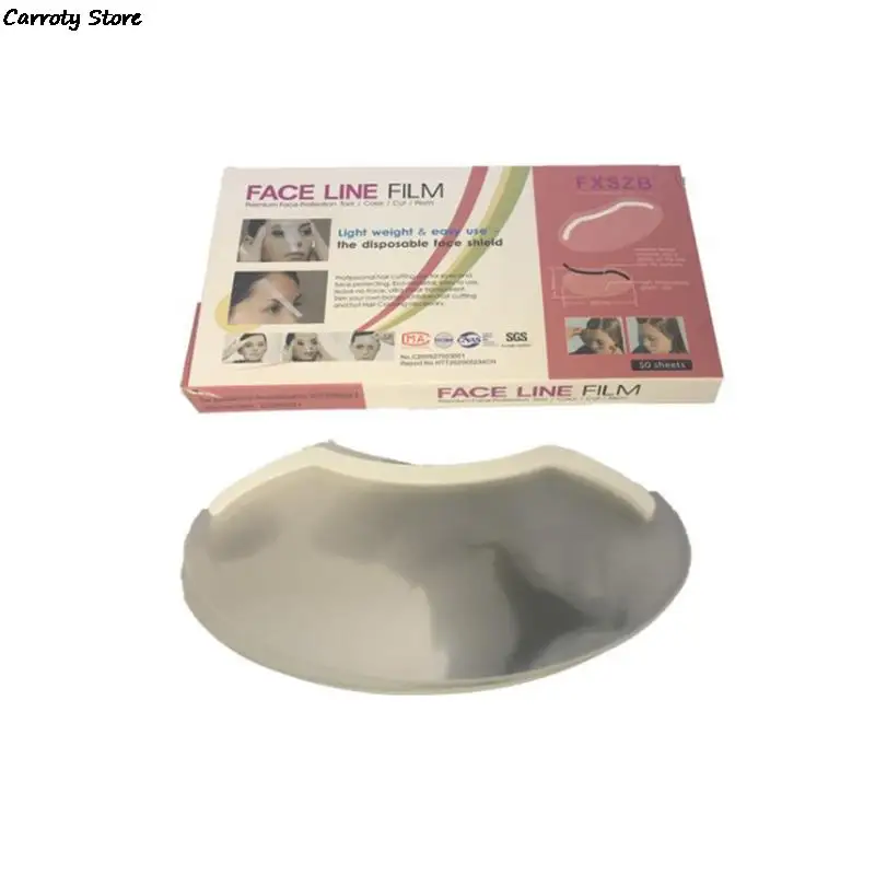 50pcs Hairdressing Eye Mask Transparent Eye Shield Kit Dye Perm Face ...