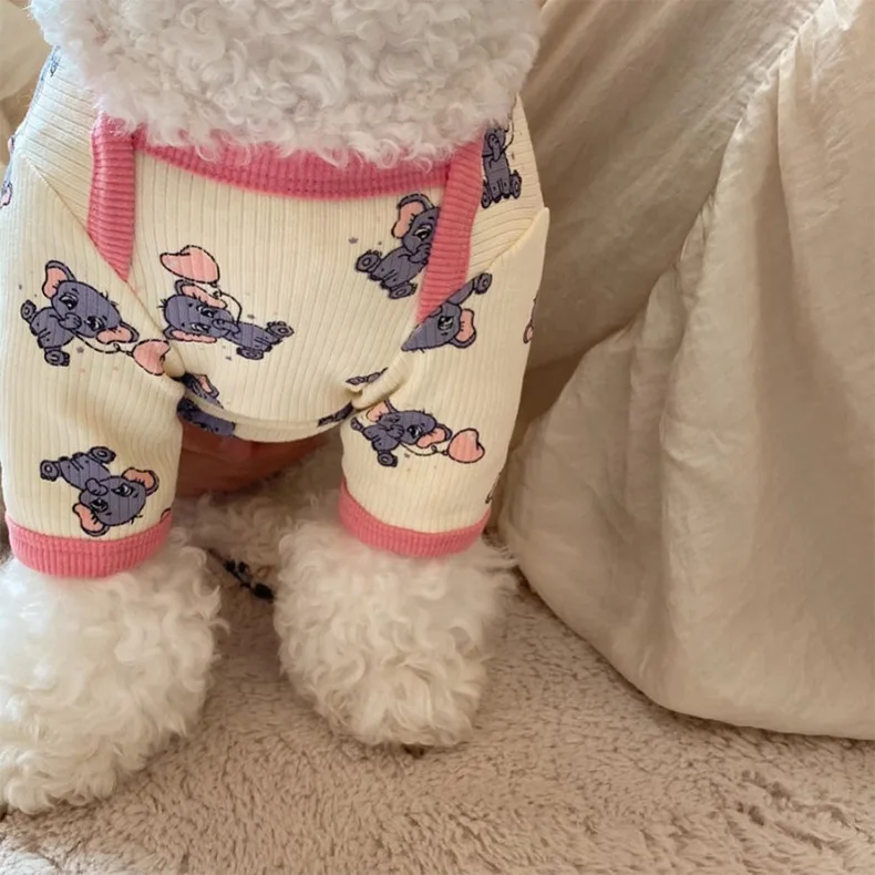 Pyjama à motif animal mignon pour animaux de compagnie,pull pour petit ...