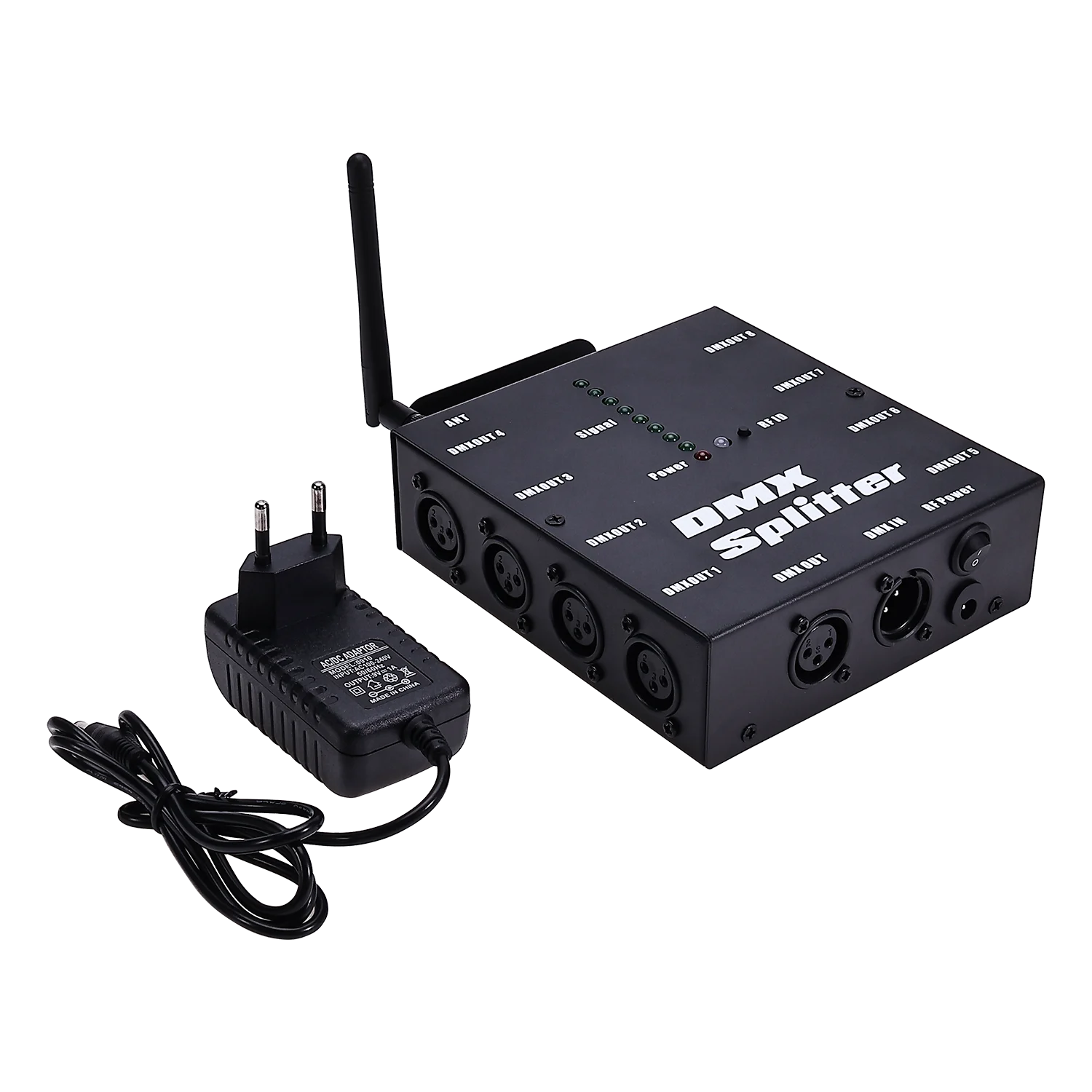Divisor DMX inalámbrico con una entrada, distribuidor de 8 vías ...