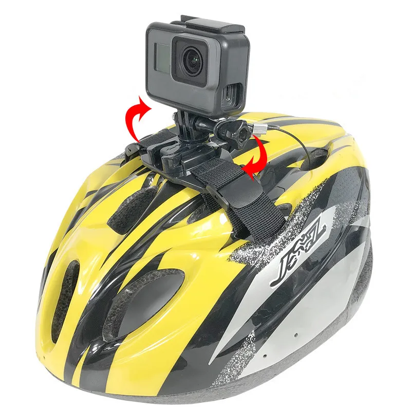 Bike-Camera-Helmet-Mount-Strap-Attachment-With-Bracket-Adapter-Base-for ...
