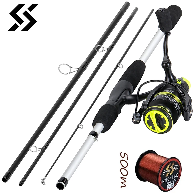 Sougayilang-Spinning-Reel-and-Rod-Combo-1-98m-4-Sections-Carbon-Fiber ...