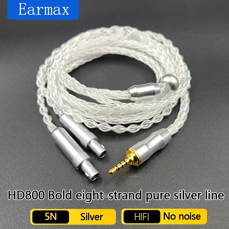 For Sennheiser HD800 HD820 HD800S New Headphone cable 6.35mm 3.5mm 2 ...