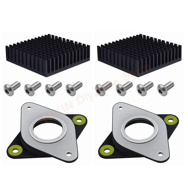 2Pcs Nema17 Stepper Motor Steel and Rubber Vibration Dampers with M3 ...