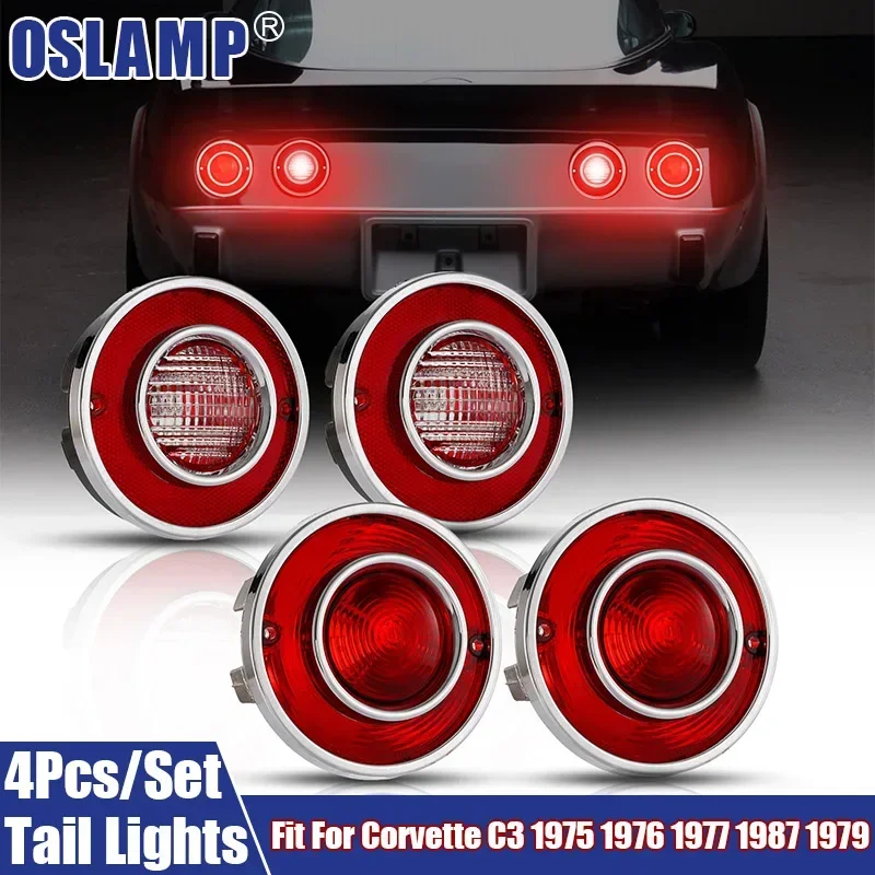 For-Chevrolet-4Pcs-Tail-Lights-Rear-Backup-Reverse-Lights-Kit-Fit-For ...