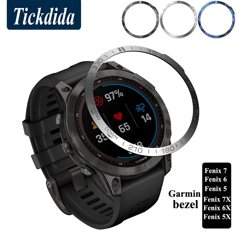 Metal Bezel For Garmin Fenix 7 7s Fenix 7x Smartwatch Cover Sport ...