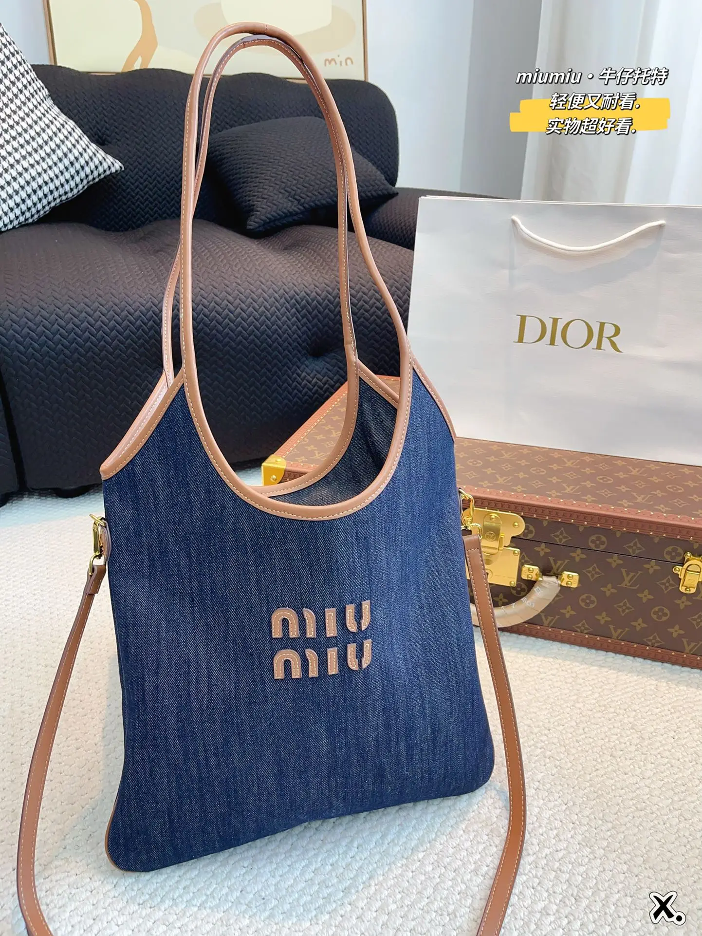 miumiu-style-copy1-1-limited-edition-tote-bag-handbags-trendy-versatile-handbag-commuter-bag ...