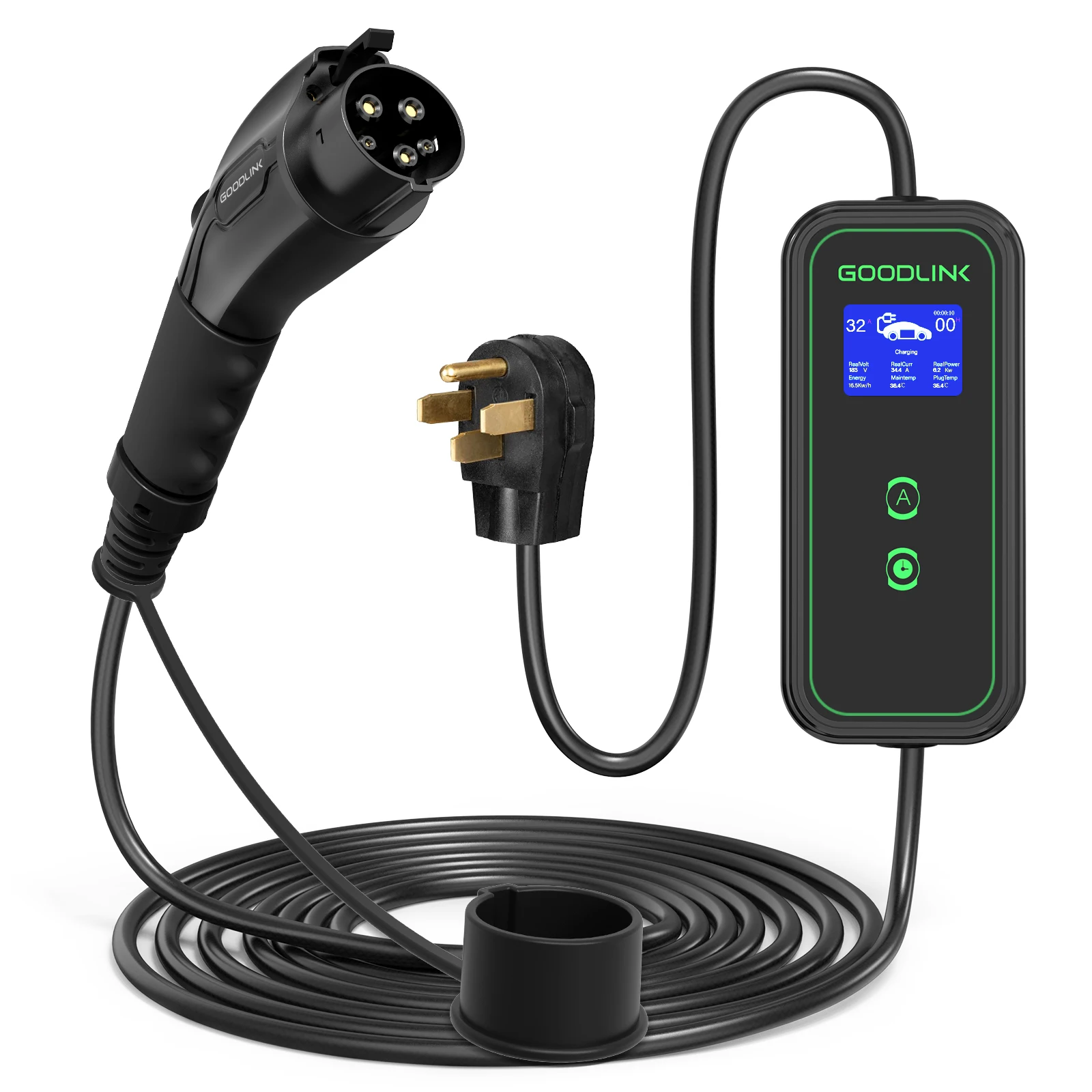 Level-2-SAE-J1772-home-use-charger110V-240V-40Amp-9-6-KW-Electric ...