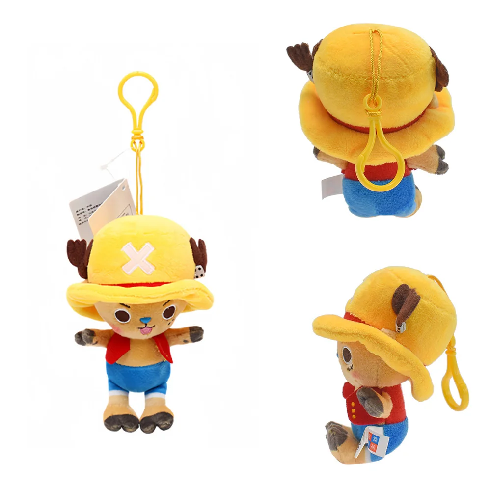 12cm Anime One Piece wu Plush Pendant Doll Luffy Toy Tony Chopper ...