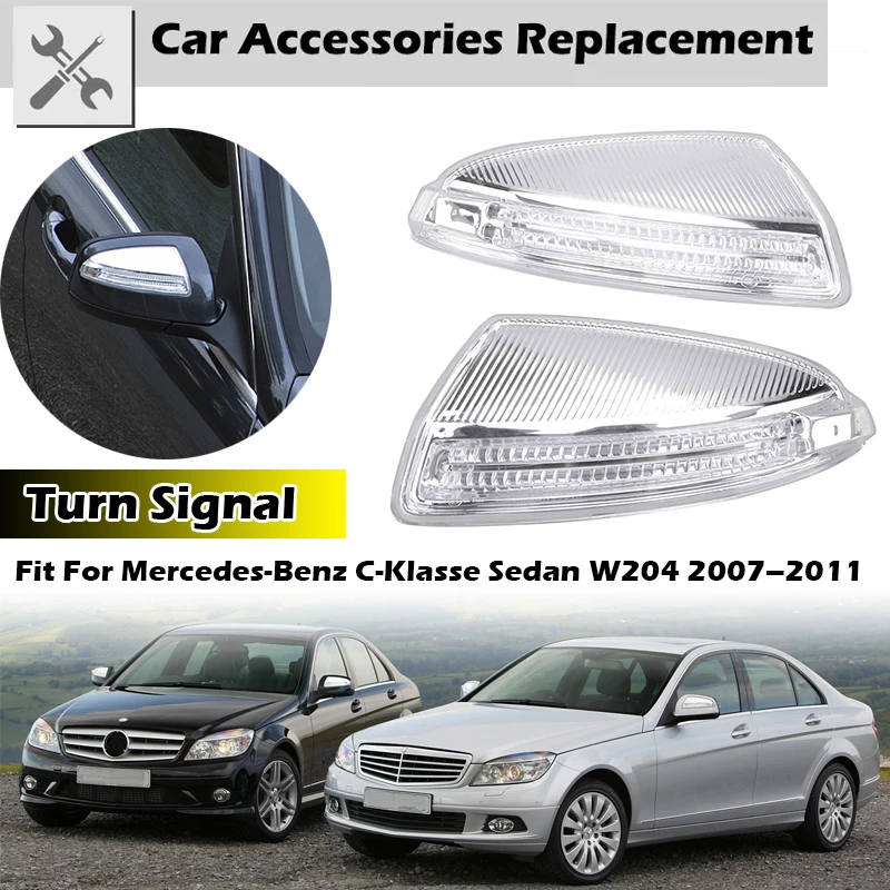 Rear-View-Mirrors-Turn-Signal-Side-Mirror-Light-Indicator-Fit-Mercedes ...