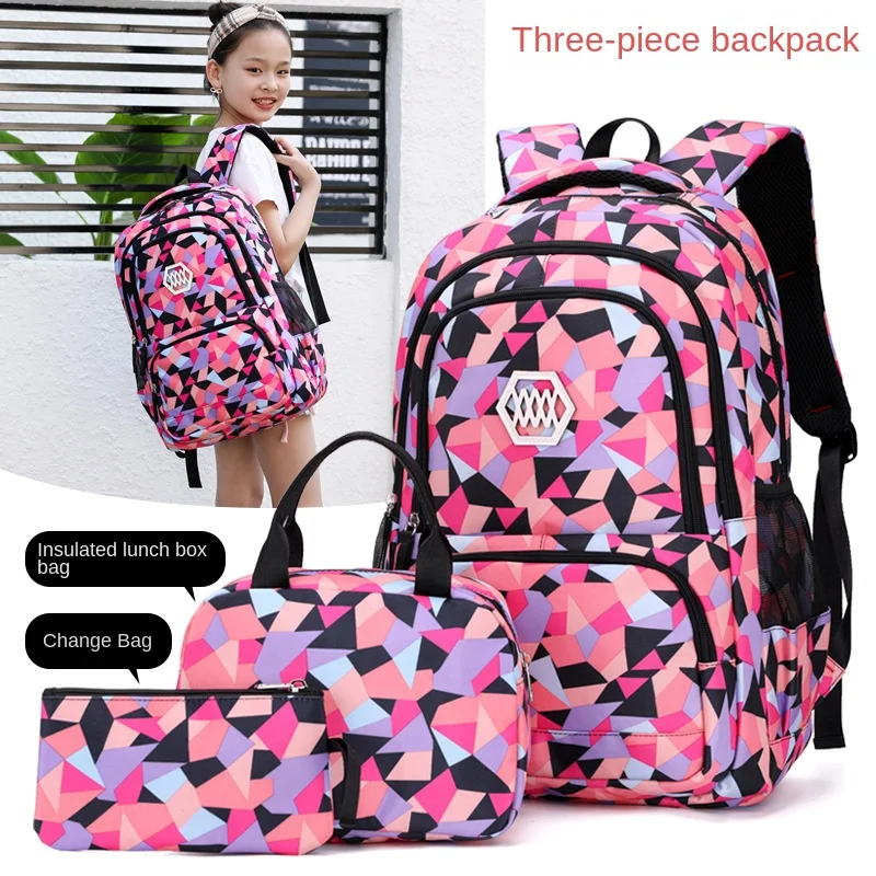 3-Piece-Set-Teenagers-Girls-Cute-School-Bags-Schoolbag-Large-Capacity ...