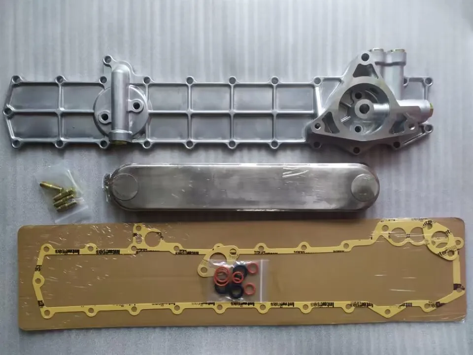 6D14 6D16 Oil Cooler Cover Oil Cooler Core With Gasket For Mitsubishi ...