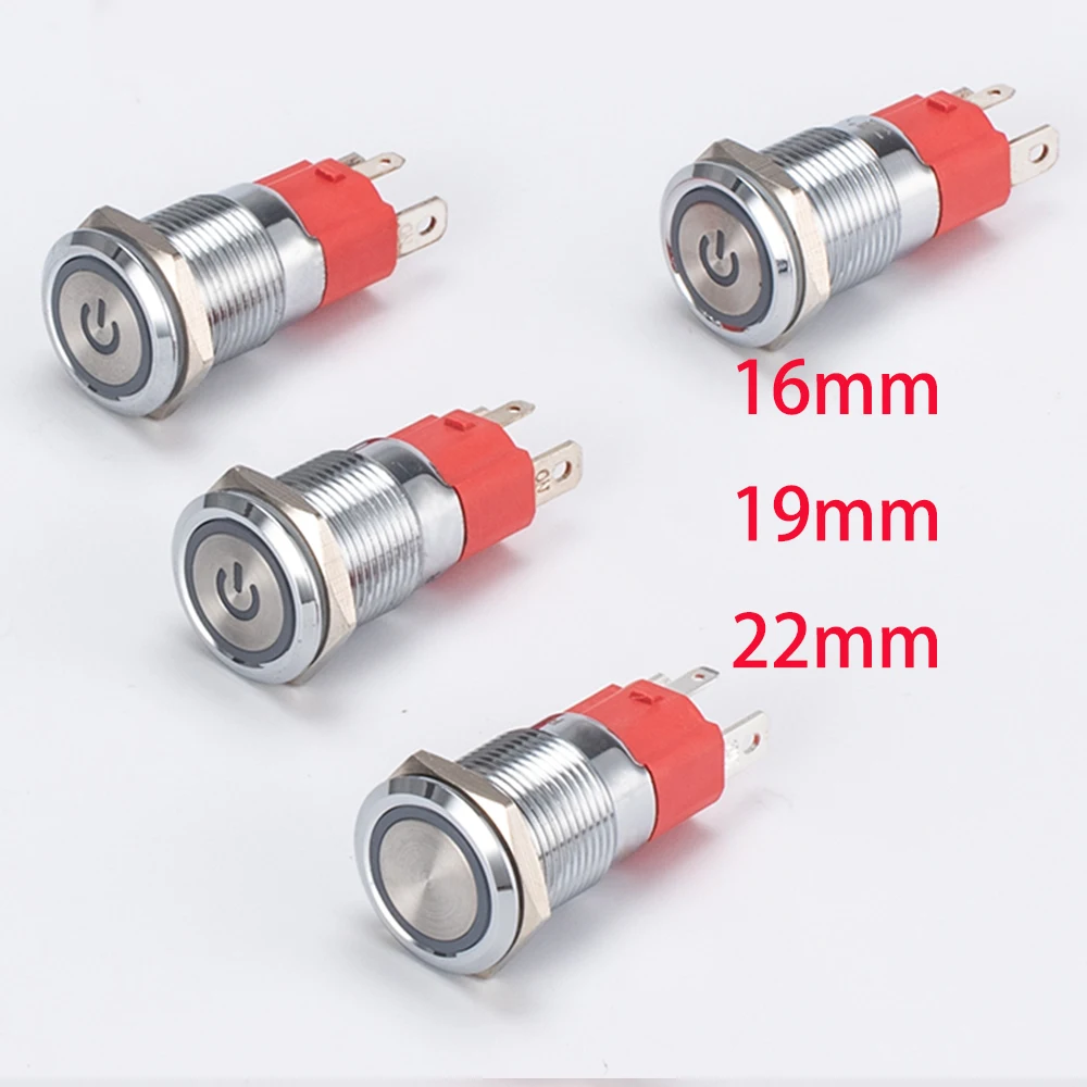 LANBOO-20A-high-current-metal-button-switch-12-16-19-22mm-RED-green ...