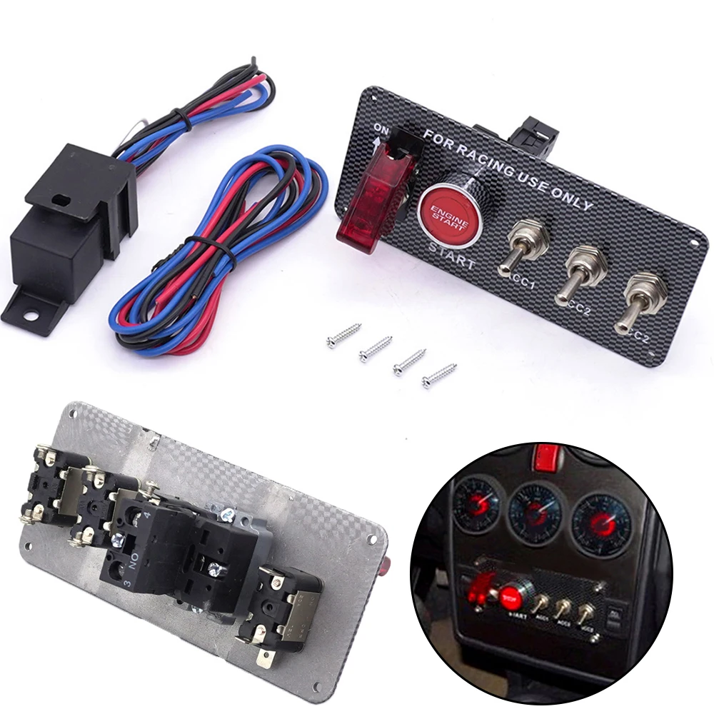 12V Blue Racing Car Ignition Switch Toggle Switch Start Panel - buy at ...