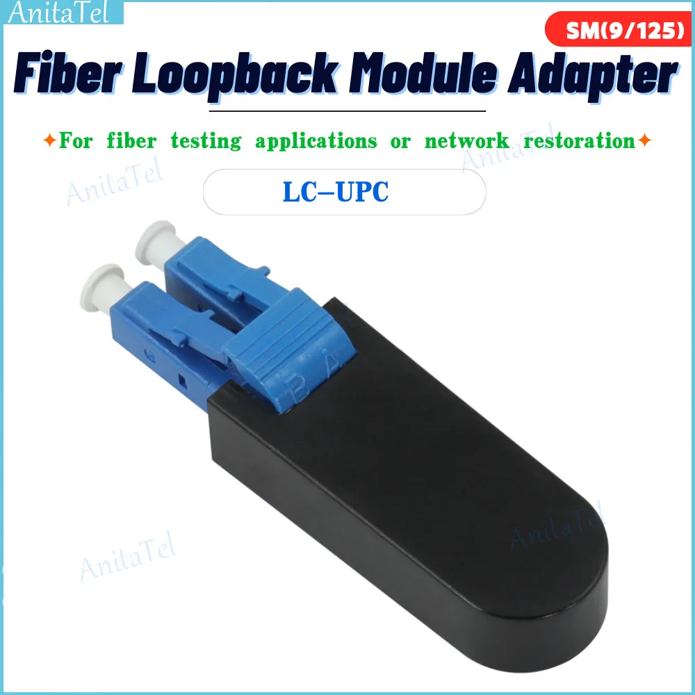5pcs LC UPC Connector adapter Duplex Fiber Loopback Module Tester LC ...