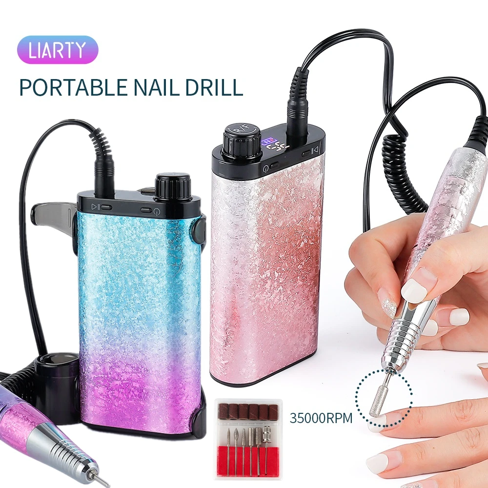 Wireless Nail Drill Machine 35000RPM Nail Drill Milling Cutter ...