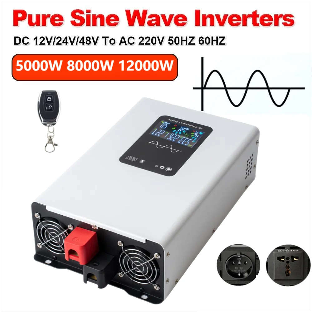 12000W-10000W-Inverter-12V-24V-48V-To-AC-220V-110V-Pure-Sine-Wave-Solar ...