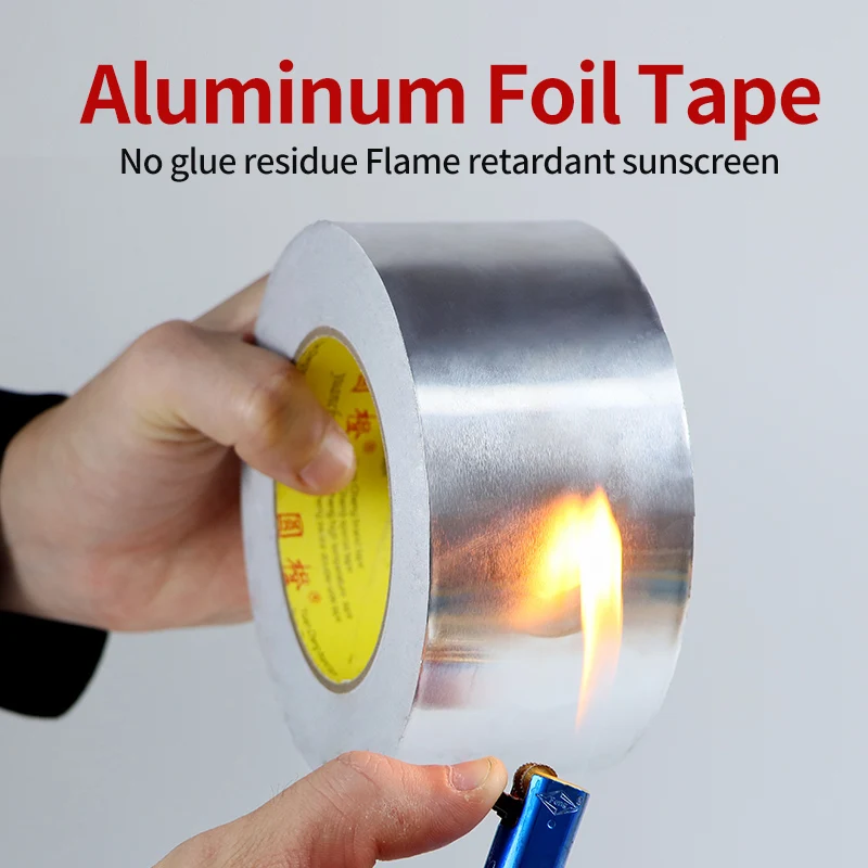 1roll-High-temperature-resistant-aluminum-foil-tape-waterproof-and-oil ...