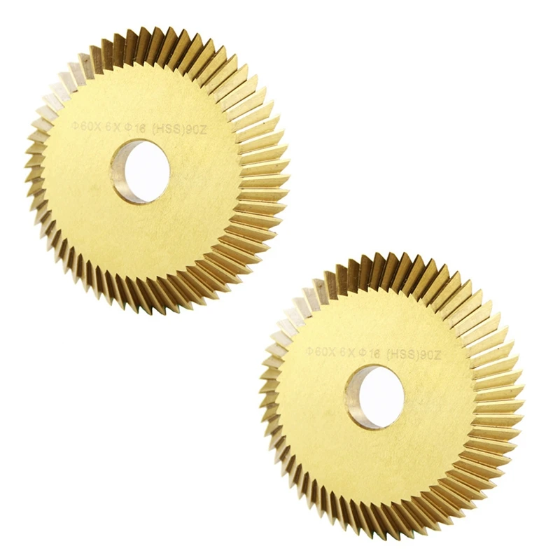 2X Titanium Plating 60X6X16mm Key Cutting Blade for All Horizontal Key ...
