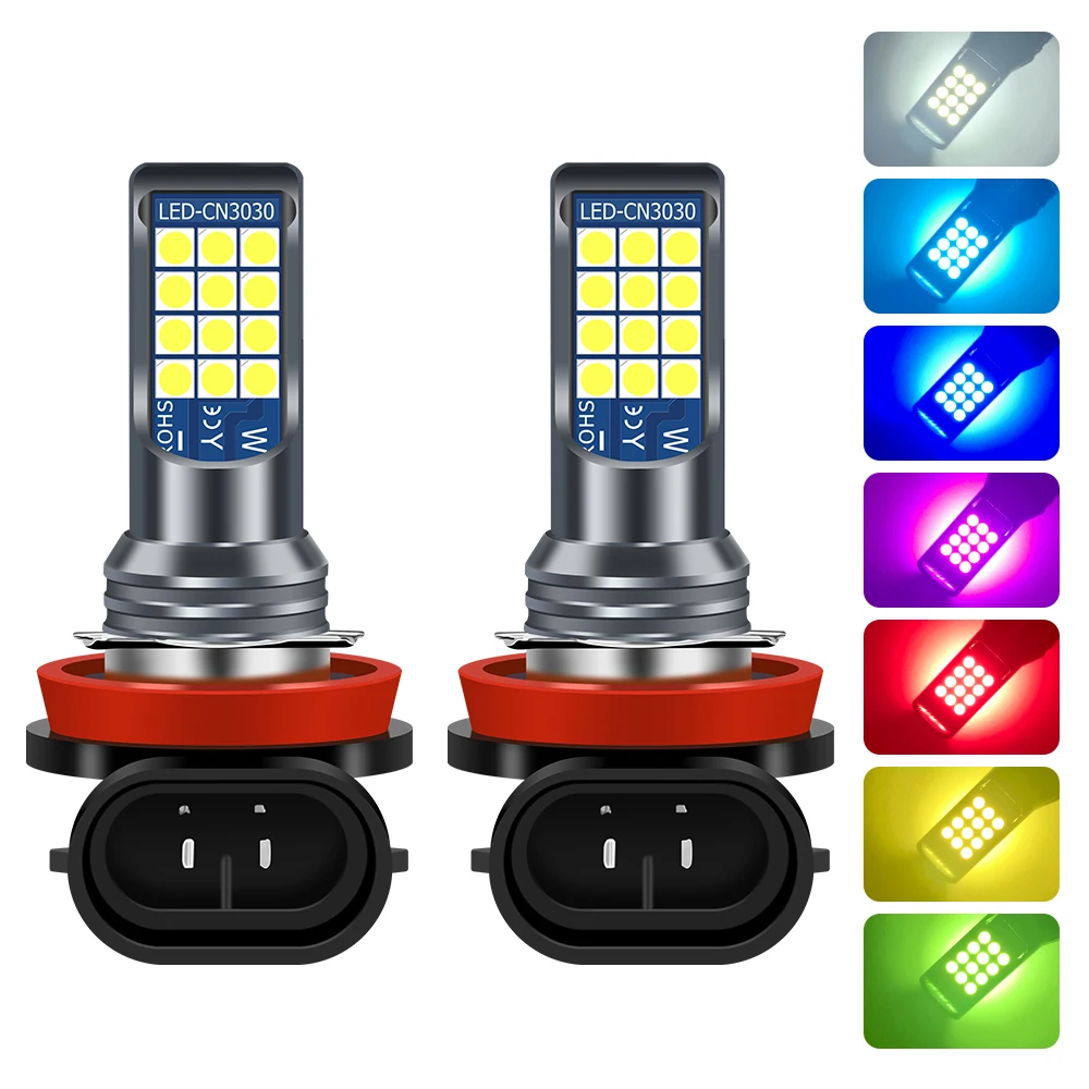 2x H11 H8 9006 HB4 HB3 H16 H10 PSX24W PSX26W P13W Fog Lights Bulb ...