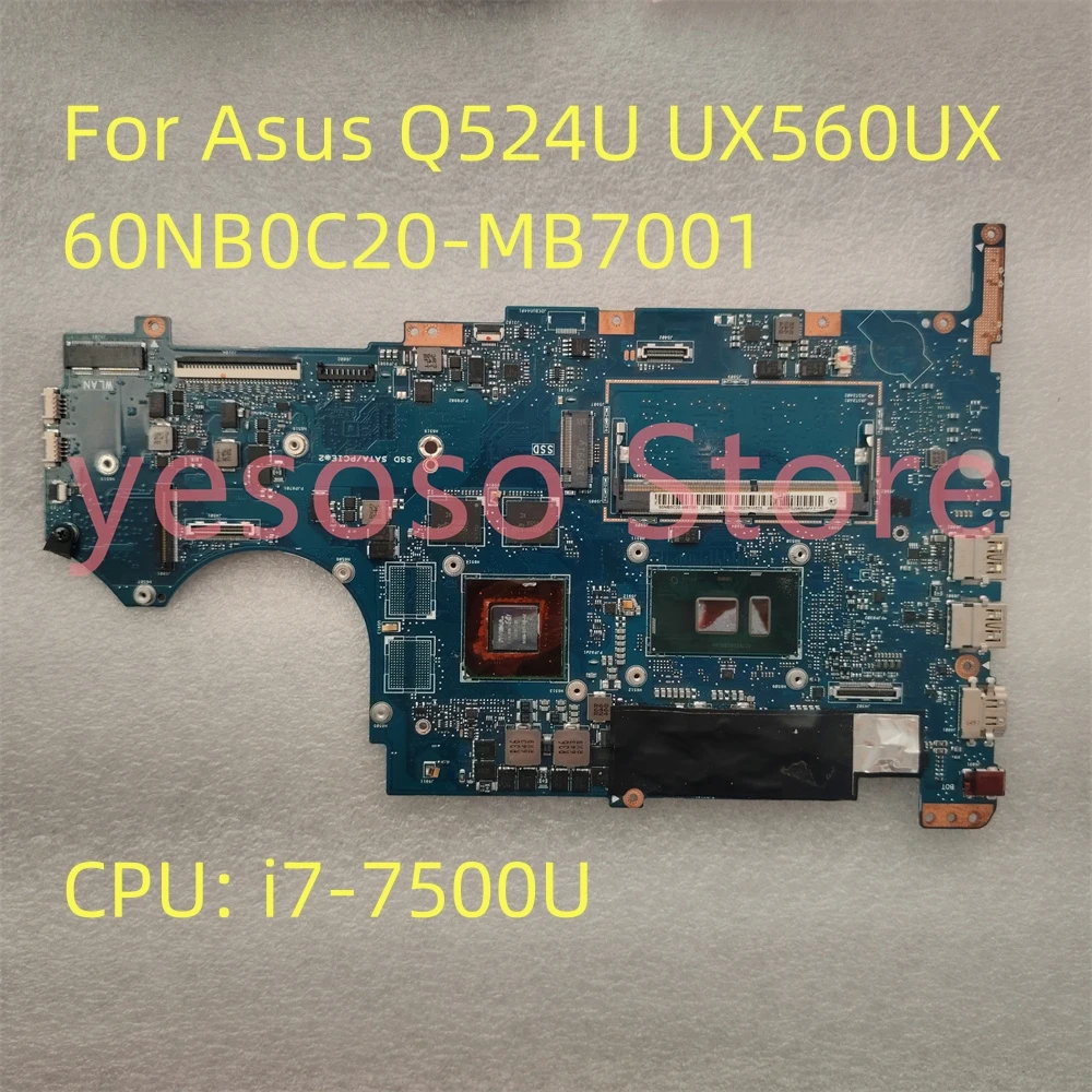 Original For Asus Q524U UX560UX Laptop Motherboard 60NB0C20-MB7001 ...
