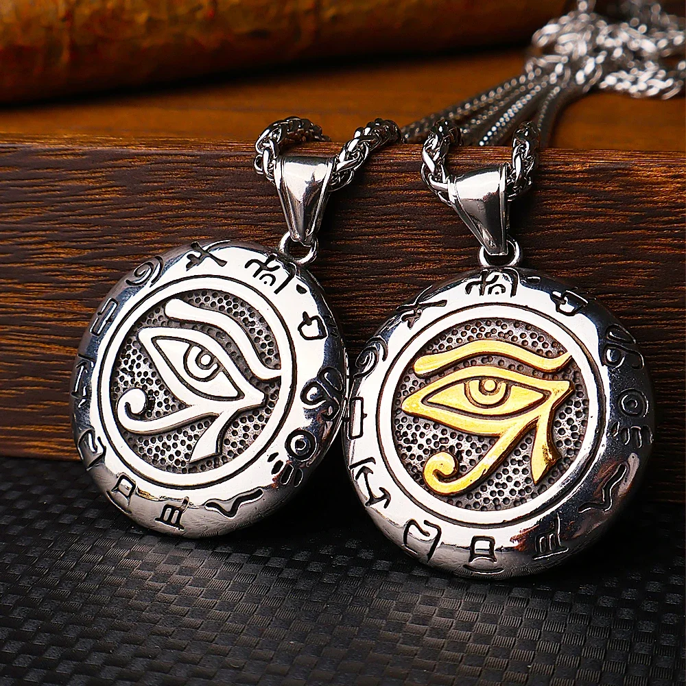 316L-Stainless-Steel-Ancient-Egypt-Eye-of-Horus-Pendant-Necklace ...