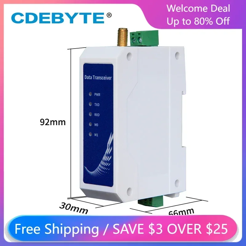 2X-RS485-Half-duplex-LoRa-Module-E95-DTU-433L20-485-433MHz-20dBm-Long ...