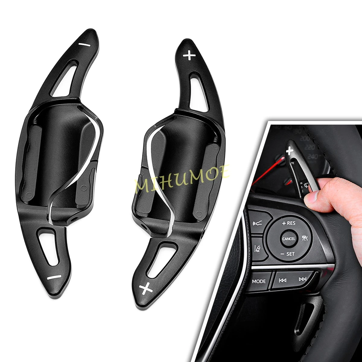 Interior Steering Wheel Paddle Shifter Extension Gear Shift Trims For ...