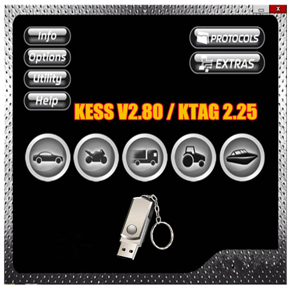 Latest Kess Ksuite V2.80 Software For V5.017 Ecu Programmer Ktag 2.25 ...
