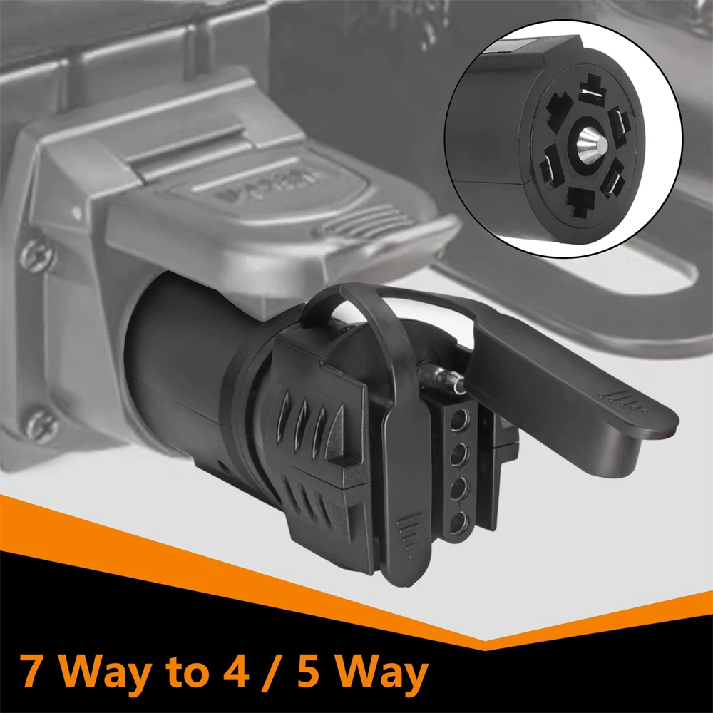 7-Pin-To-4-Pin-5-Pin-Plug-Adapter-Trailer-Connector-12V-Towbar-Towing ...