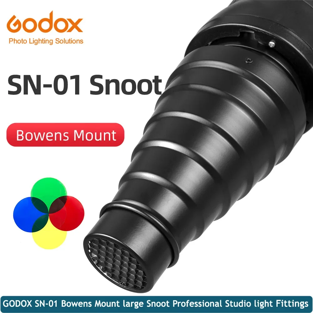 GODOX-Accesorios-de-luz-de-estudio-profesional-SN-01-Bowens-gran-Snoot ...