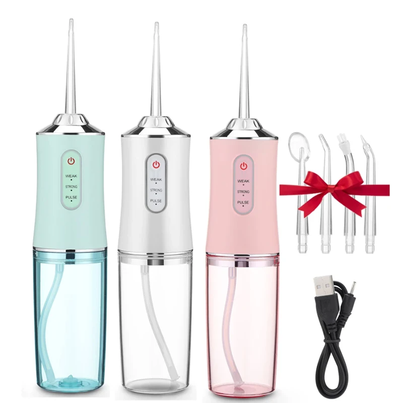 Oral-Irrigator-kit-Portable-Dental-Water-Flosser-USB-Rechargeable-Water ...