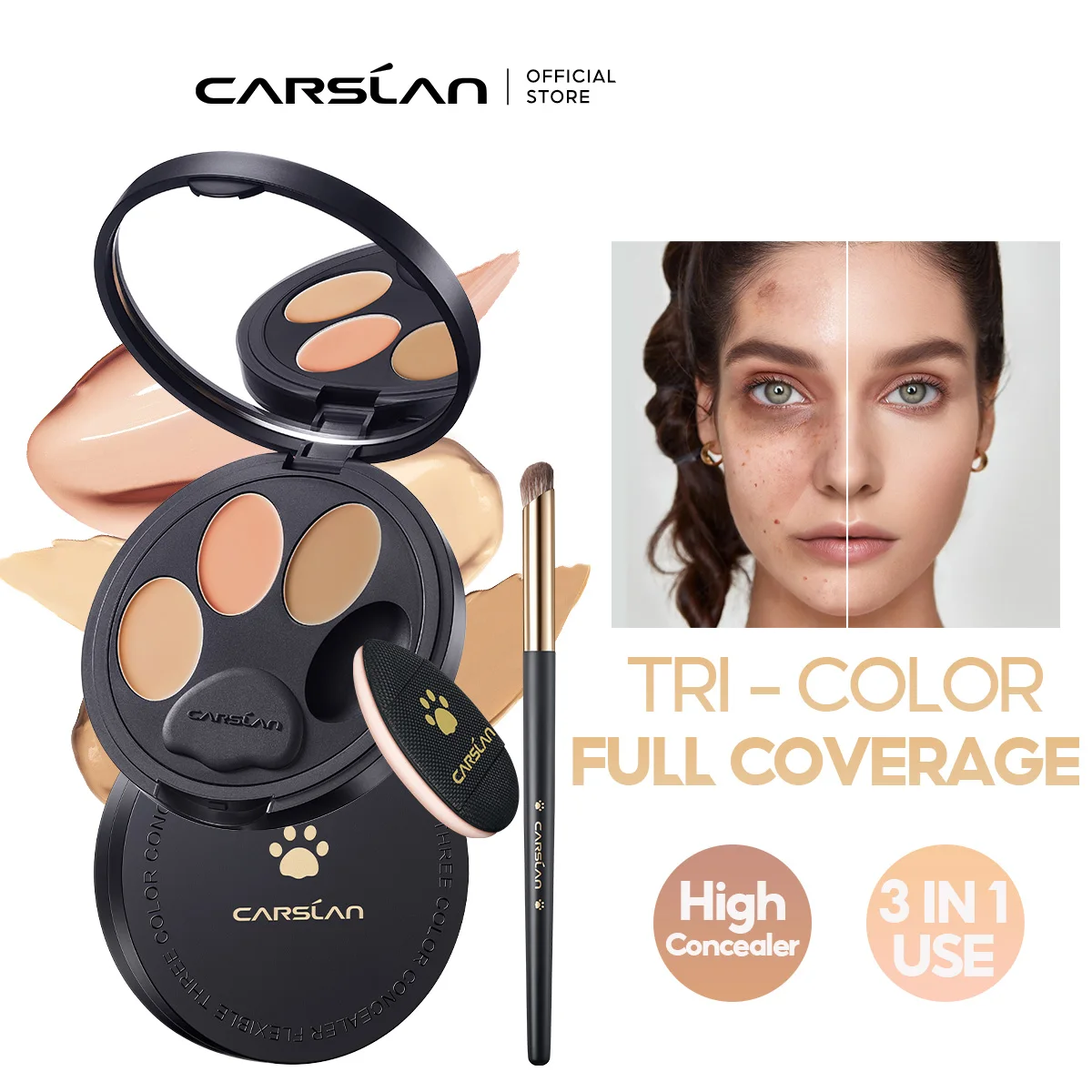 CARSLAN-Flxible-Tri-Color-Concealer-Full-Coverage-Concealing-Dark ...
