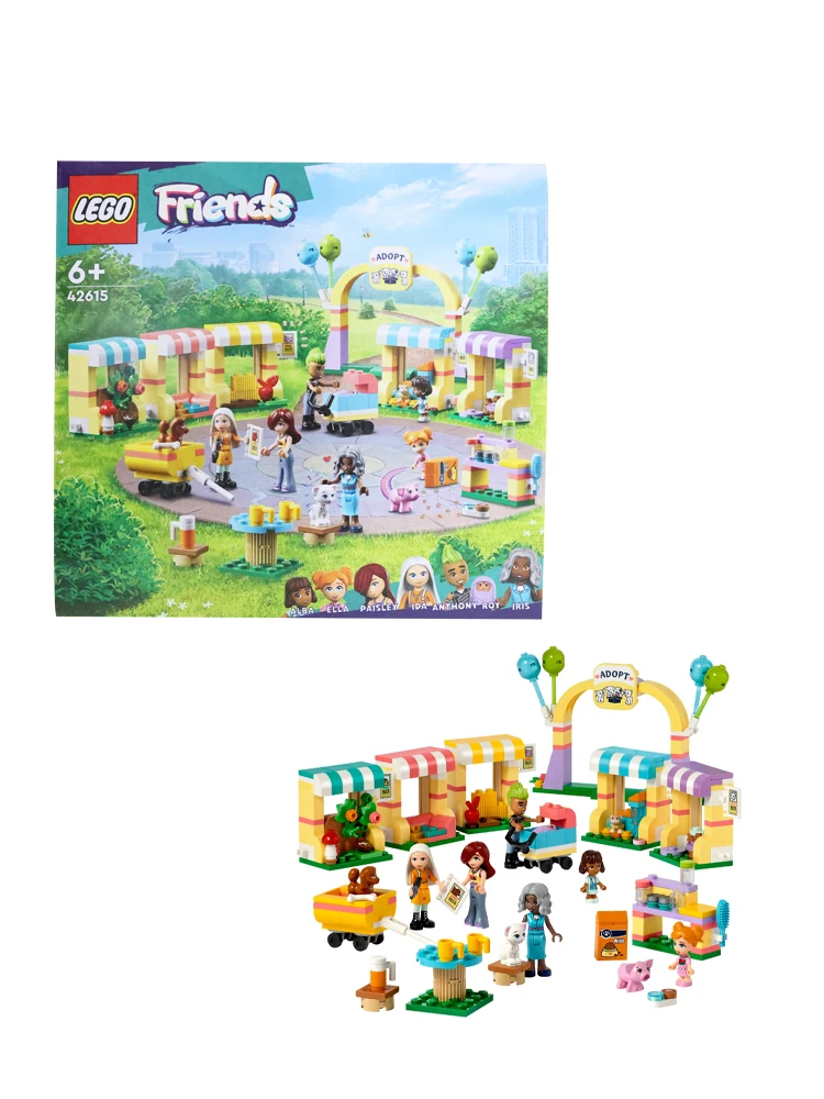 LEGO-42615-Friends-Pet-Adoption-Day-Toy-Animal-Set-Pretend-Play-Gift ...