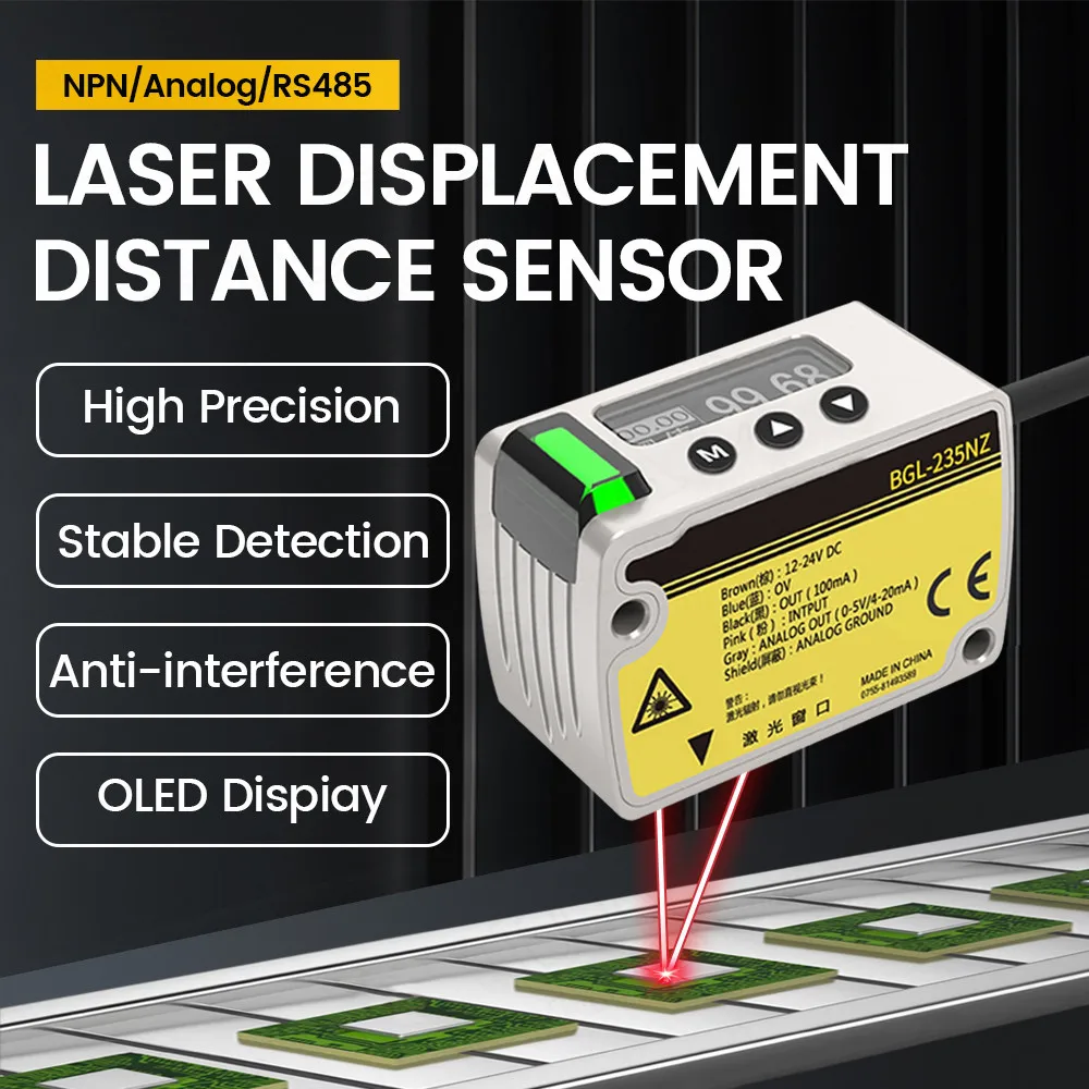 Laser-Displacement-Distance-Sensor-Thickness-Measurement-Height-Sensor ...