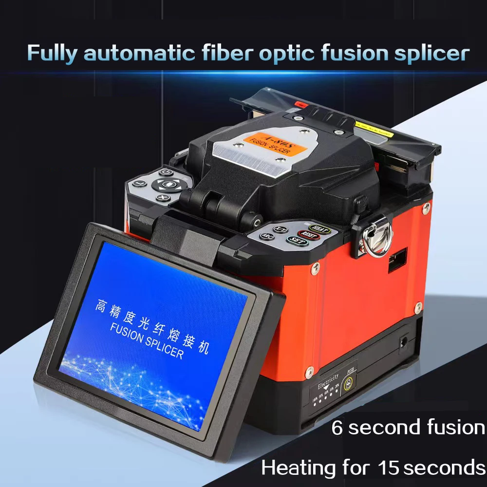 A-80S Orange Automatic Fusion Splicer Machine Fiber Optic Fusion ...