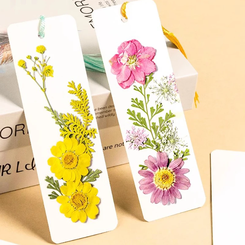 Hand-Drawn-Bookmark-with-Tassel-DIY-Book-Note-Reading-Paper-BookMark ...