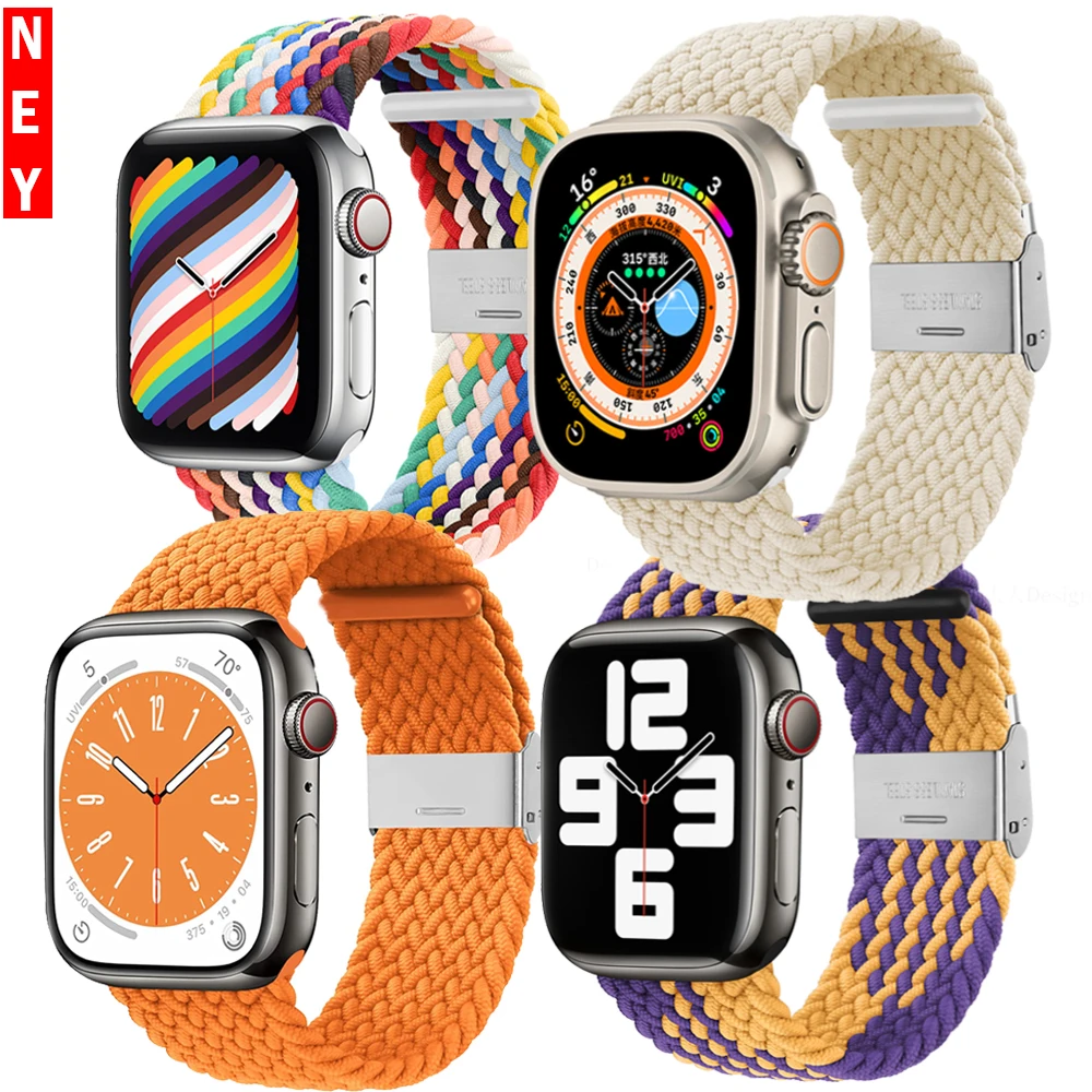 Braided-Solo-Loop-For-Apple-watch-band-ultra-2-49mm-45mm-40-41mm-44mm ...