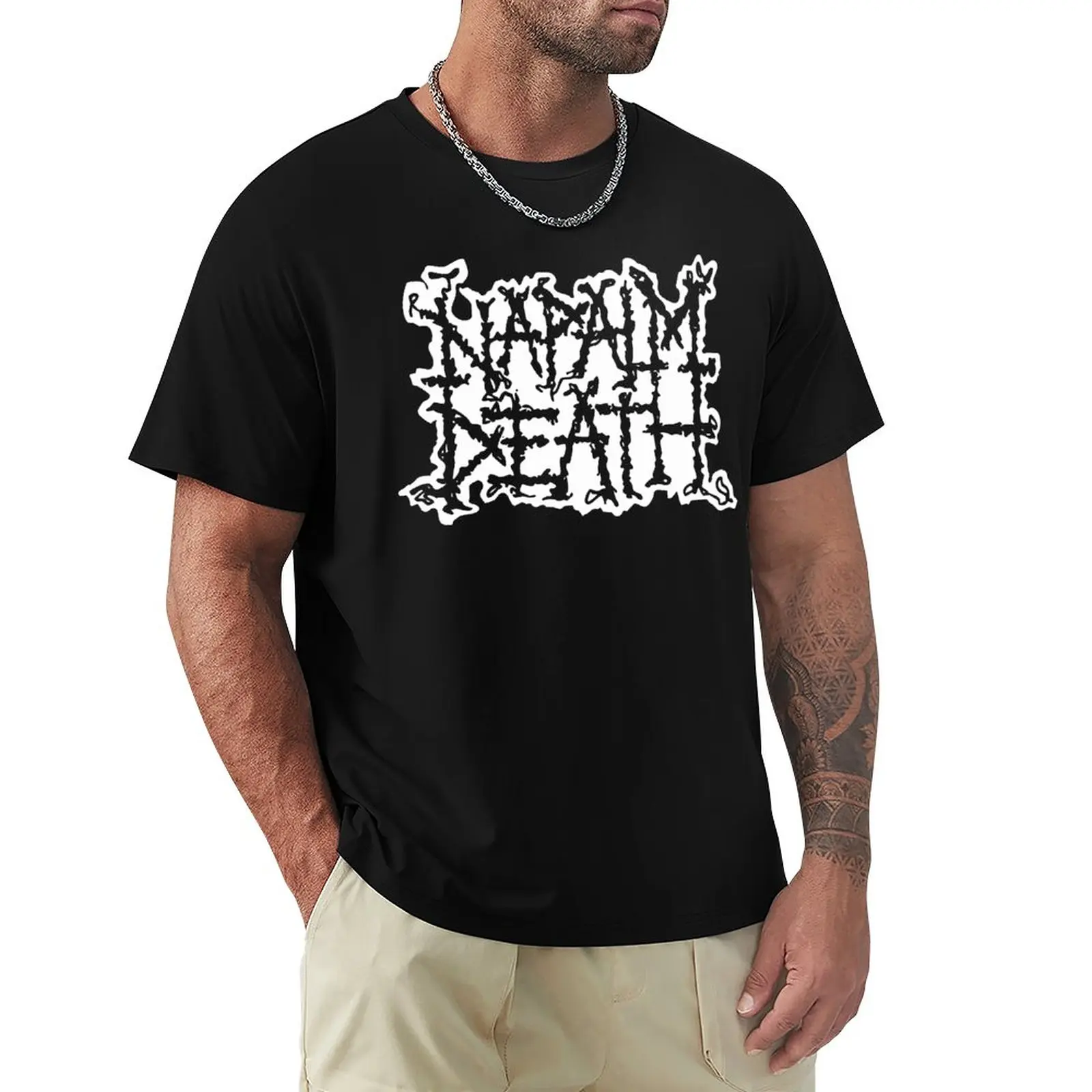 Napalm Death Logo Metal Grind UK Band T Shirts Men Women 100% Cotton ...