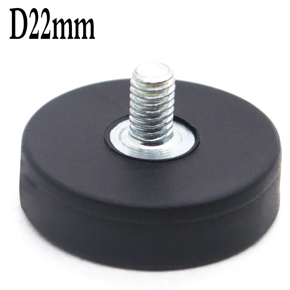 D22*6mm / M4 Rubber Coated Magnet Magnetic Base External Thread ...