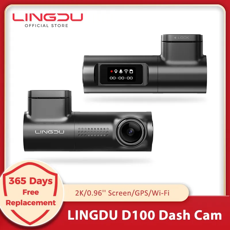 LINGDU-Dash-Cam-D100-3K-Dash-Car-Camera-Built-in-GPS-Wi-Fi-24H-Parking ...