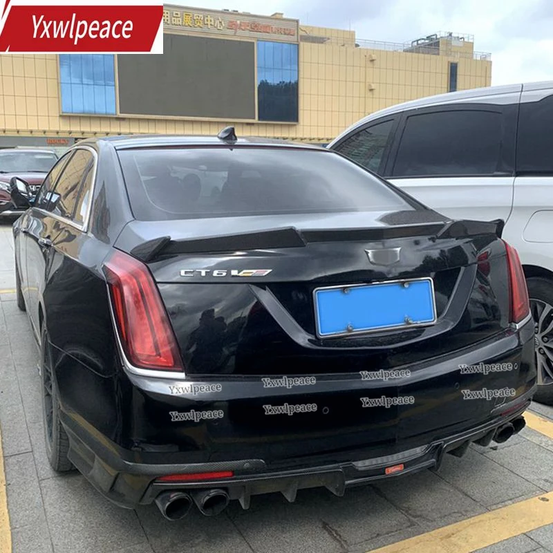 High Quality Carbon Fiber Rear Trunk Lid Spoiler Body Kit Accessories ...