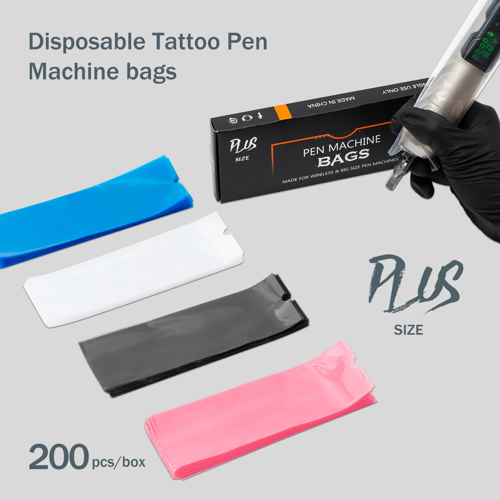 EZ-Disposable-Cartridge-Tattoo-Machine-Pen-Covers-Plastic-Bags-Pen-Type ...