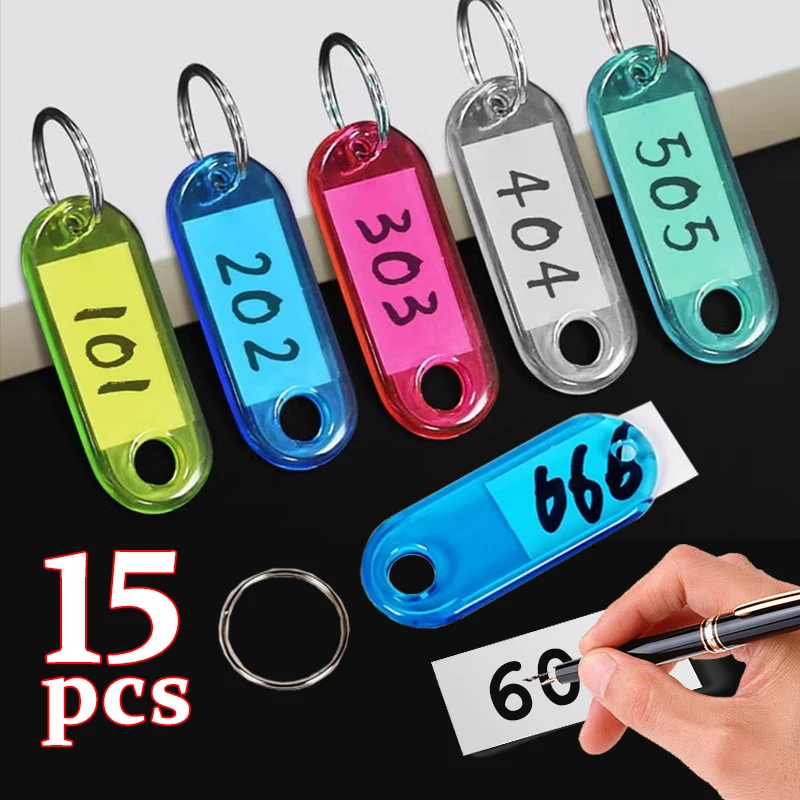 Double-sided-Transparent-Plastic-Waterproof-Marking-Car-Keychain ...