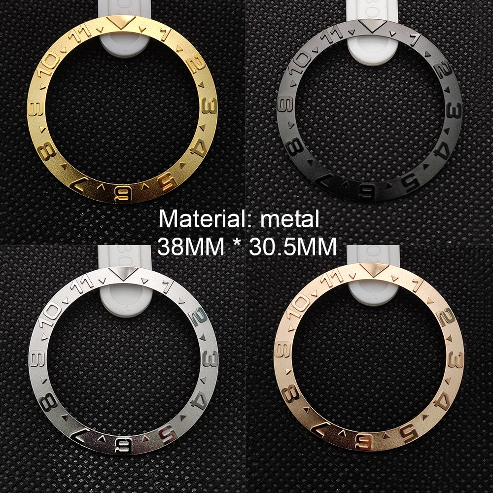 Watch-Parts-38mm-Bezel-Metal-High-Quality-Aluminium-Bezel-GMT-Insert ...