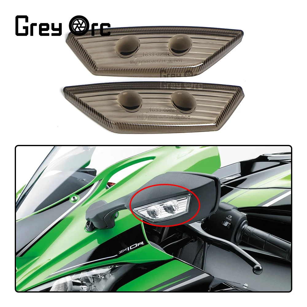 Rearview Mirror Turn Signal Cover For Kawasaki Ninja ZX-10R ZX10R ZX ...