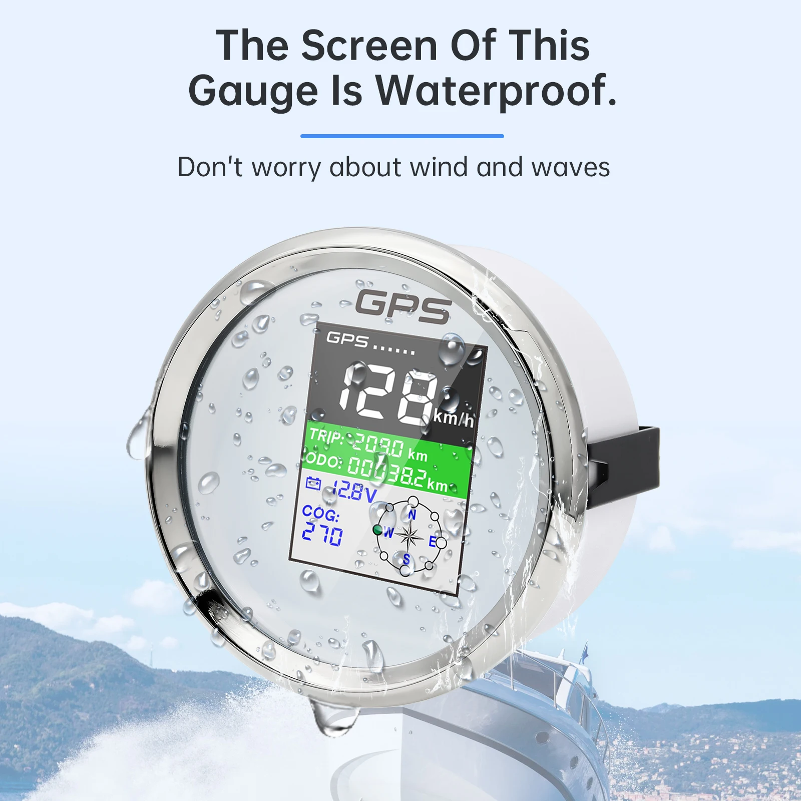 85mm-GPS-Speedometer-Gauge-MPH-Knots-Km-h-Digital-Odometer-Trip-Speed ...