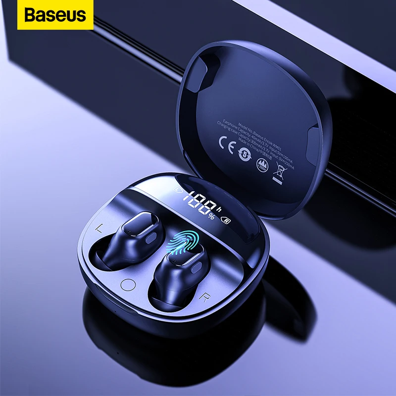 Baseus WM01 Plus Wireless Headphones TWS Bluetooth 5.3 Earphones Stereo ...