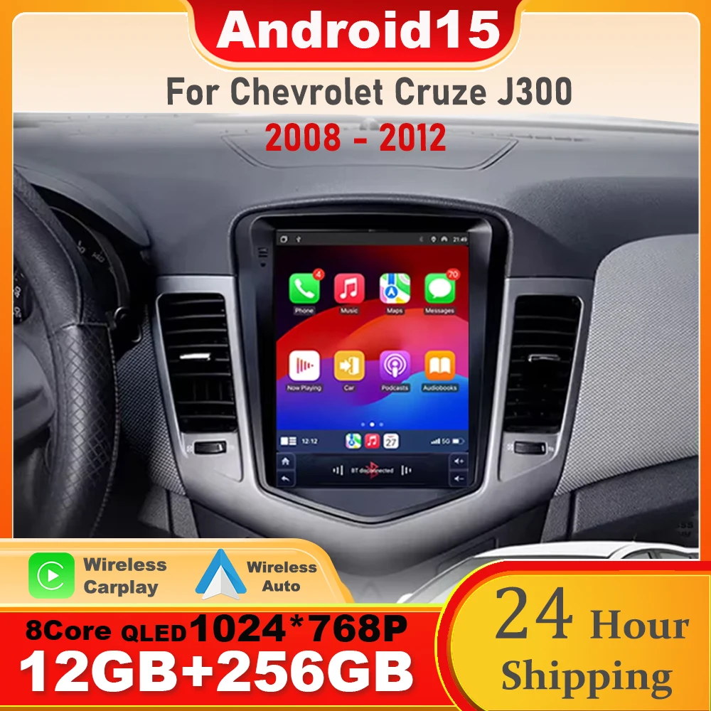 9.7"Android 15 Car play Player For Chevrolet Cruze J300 2008 - 2012 ...