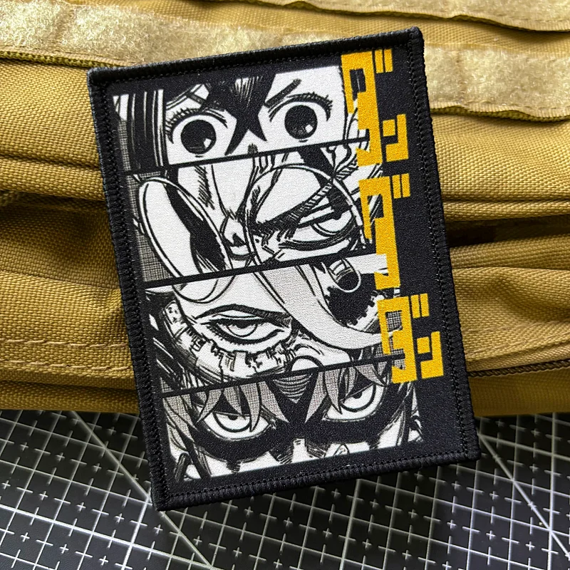 Eyes Tactical Patch Japanese Anime Morale Badge Printing Patches Hook ...